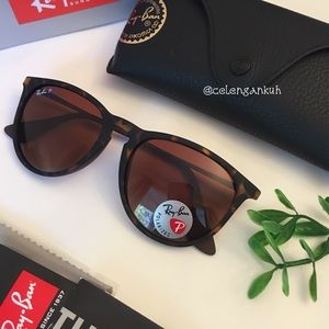 Ray-Ban | Accessories | Rayban Erika Tortoise Polarized Rb471 New ...